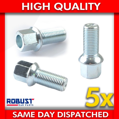 5X STANDART WHEEL NUT STUD BOLT 17MM HEX M14X1.5 27MM FOR AUDI A2 A3 A4 ...