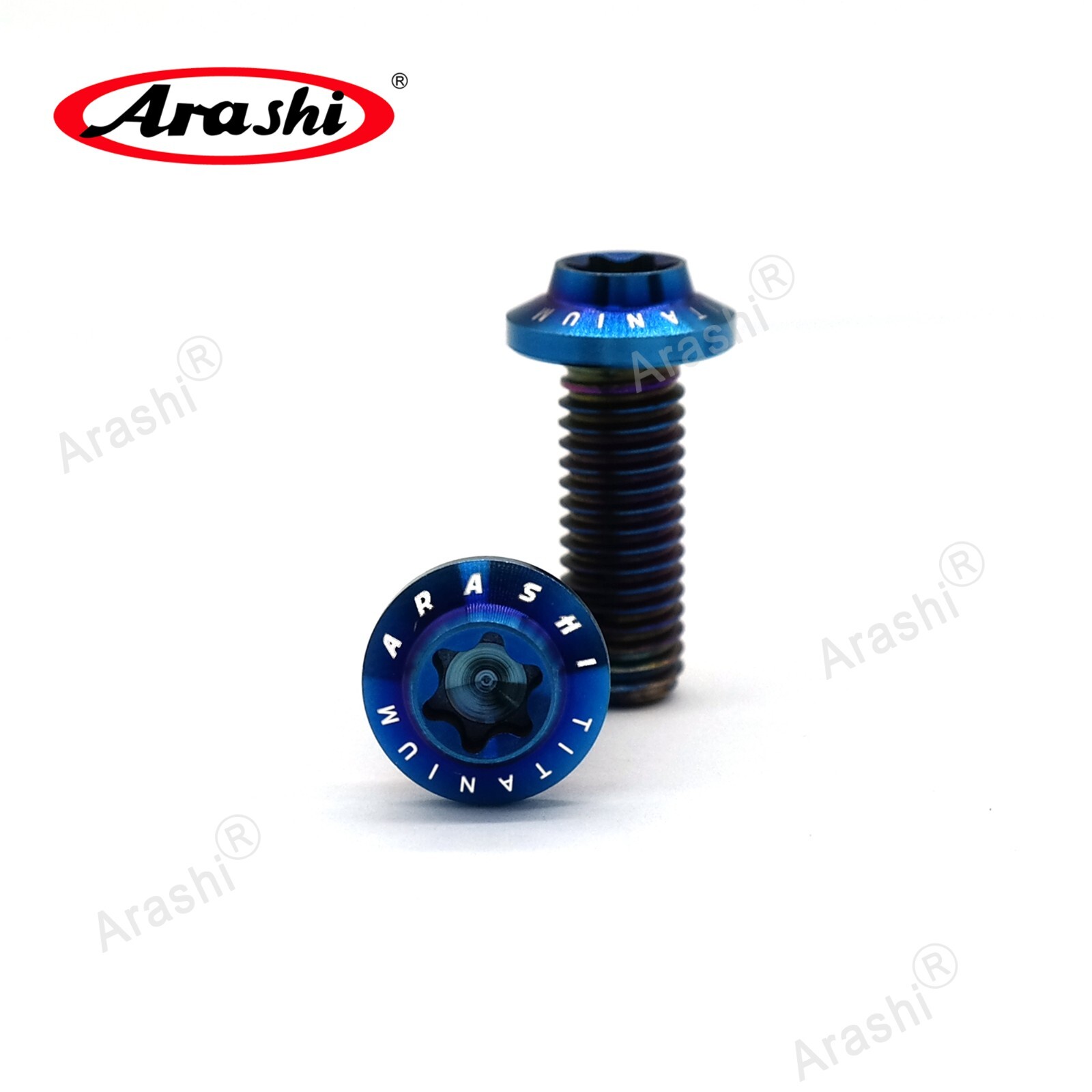 Yamaha BMW For Arashi Titanium M8 x 22mm Brake Rotor Mounting Bolts | 6 ...