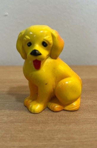 Vintage 90’s Lisa Frank Casey Yellow Labrador Dog Figure Figurine 2 ...