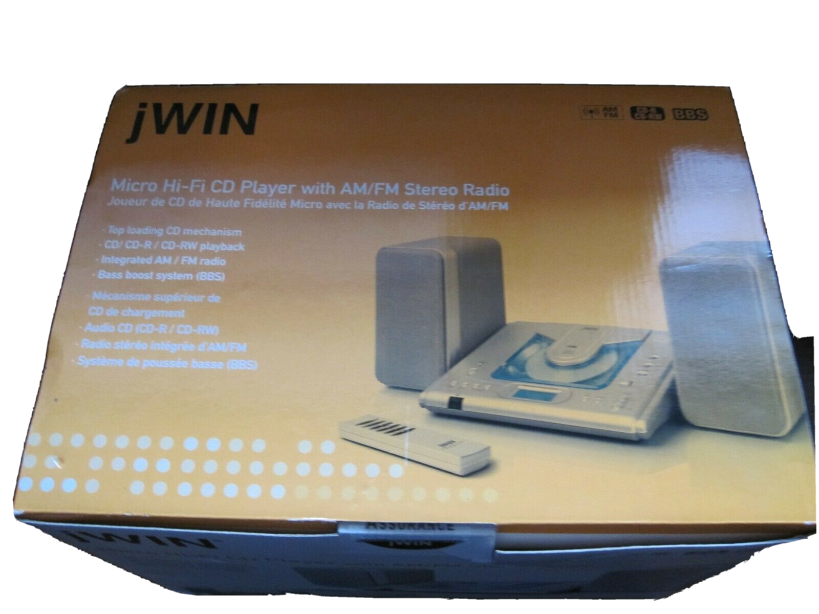 NIB jWIN Micro Hi-Fi CD Player with AM/FM Stereo Radio JX-CD7160 | eBay
