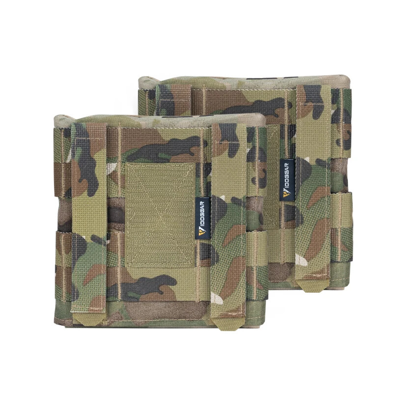2pcs Tactical Side Plate Pouch Set Plate Pocket MOLLE 6"X6" for JPC2.0 ...