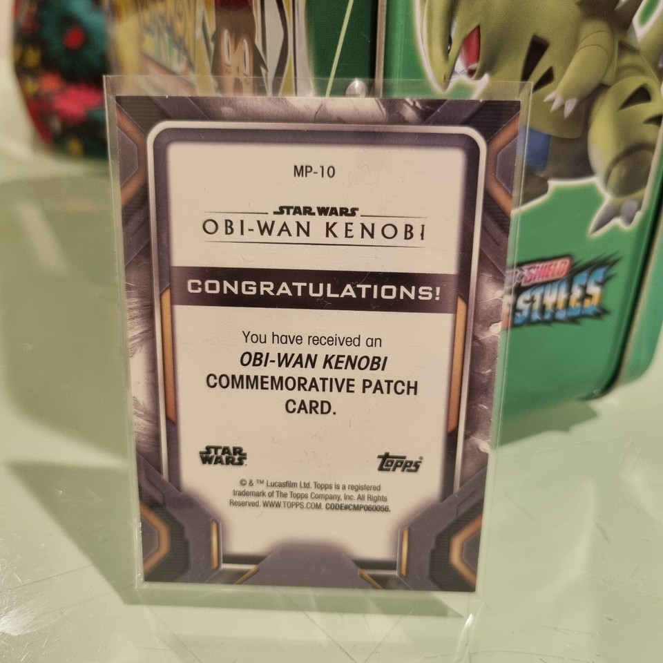 Star Wars: Topps Obi-wan-kenobi Commemorative Patch Card MP-10 | eBay