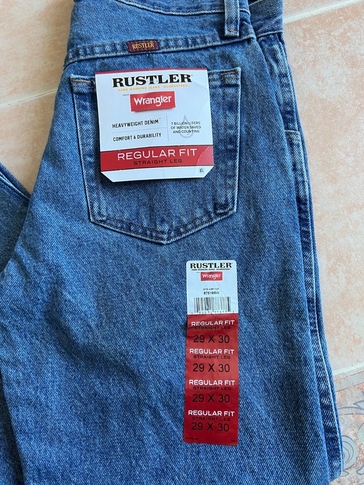 New ! Wrangler Rustler Straight Leg Regular Fit Men size 29 x 30 | eBay
