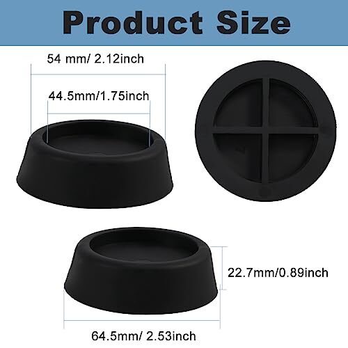 8 Pack Anti Vibration Washing Machine Pads Dryer Support Floor ...