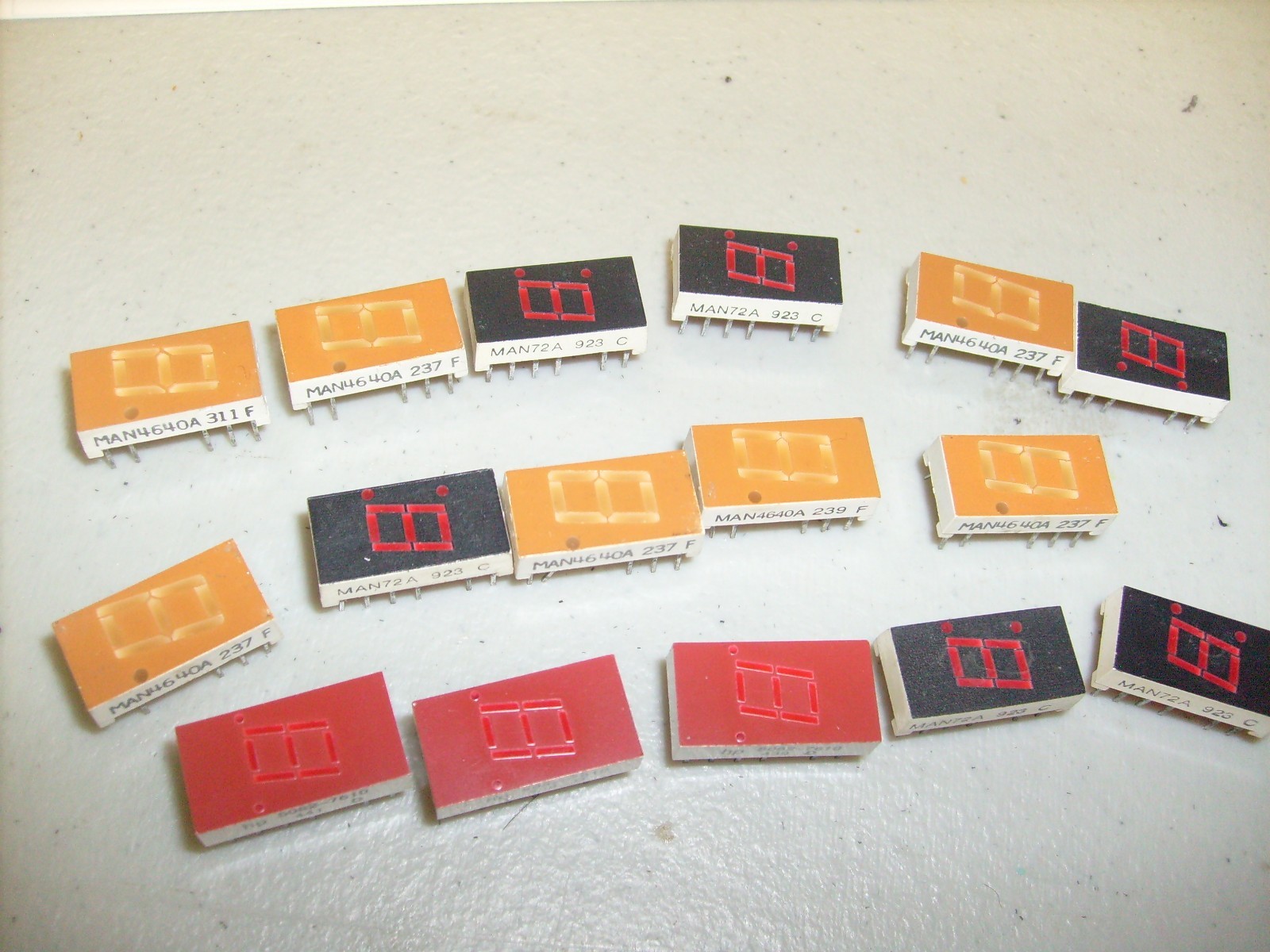 3 lot HP LED Display 5082-7340 Vintage Dot Matrix Hexa + MAN640A ...