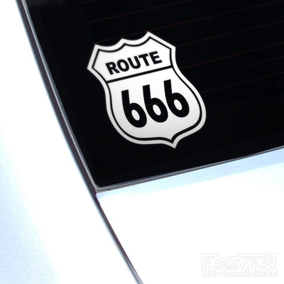 Route 666 The Devils Highway Decal Sticker For Car Van Window Bumper ...