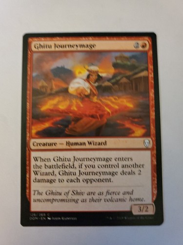 MTG Magic The Gathering Card Ghitu Journeymage Creature Human Wizard ...
