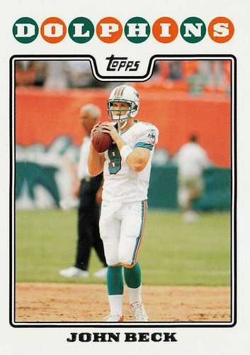2008 Topps #13 John Beck Dolphins Brigham Young | eBay