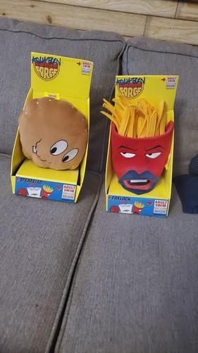 Frylock Meatwad Aqua Teen Hunger Force Plush Adult Swim Cartoon Network ...