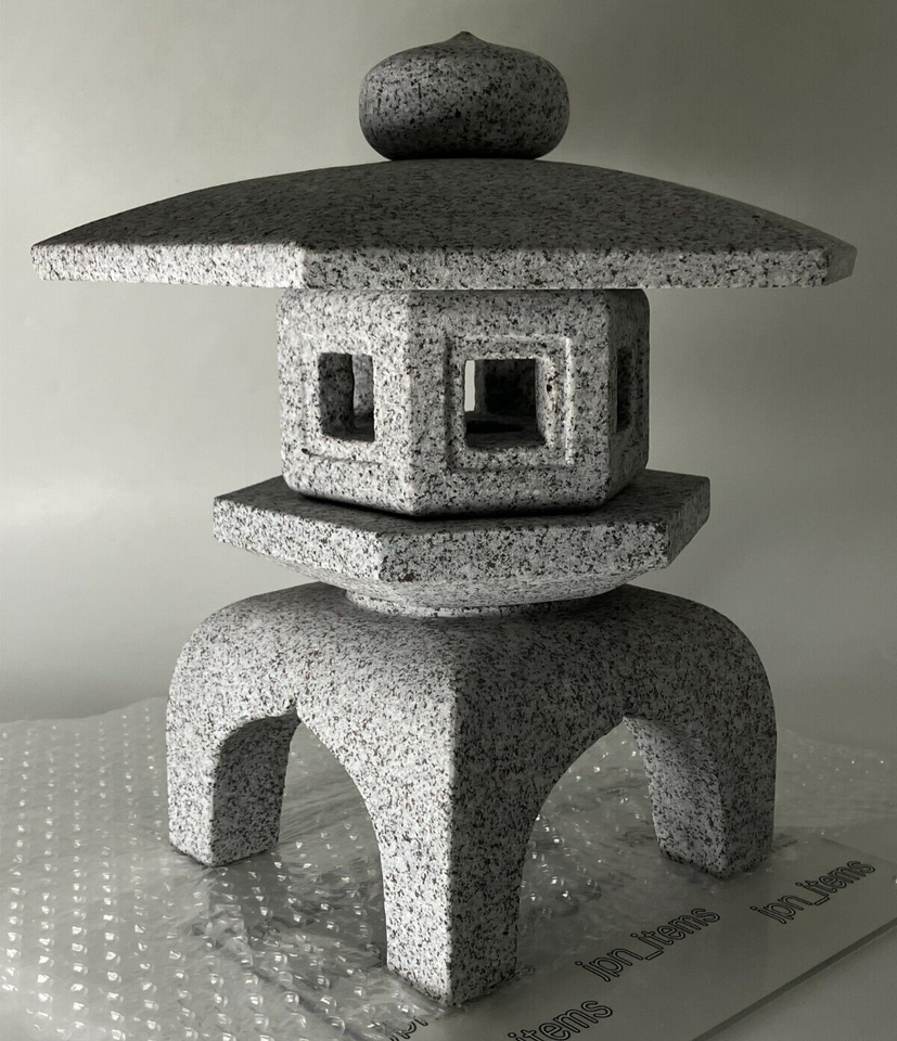 Stone Lantern Yukimi Tourou Small Granite Japanese Garden Ornament ...
