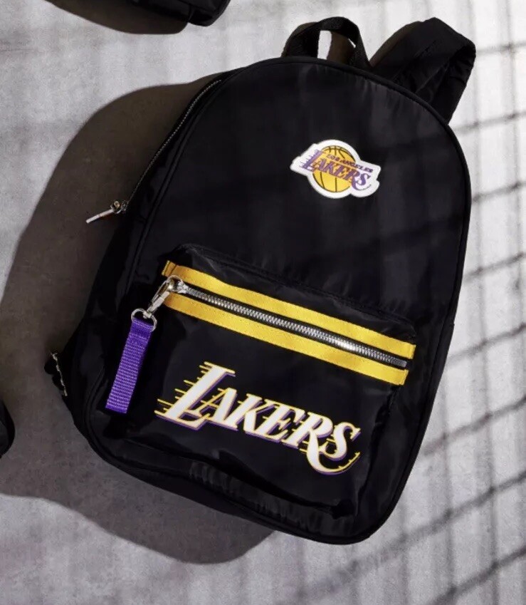 NBA Los Angeles Lakers Team Logo Backpack Black Back to School Primark ...