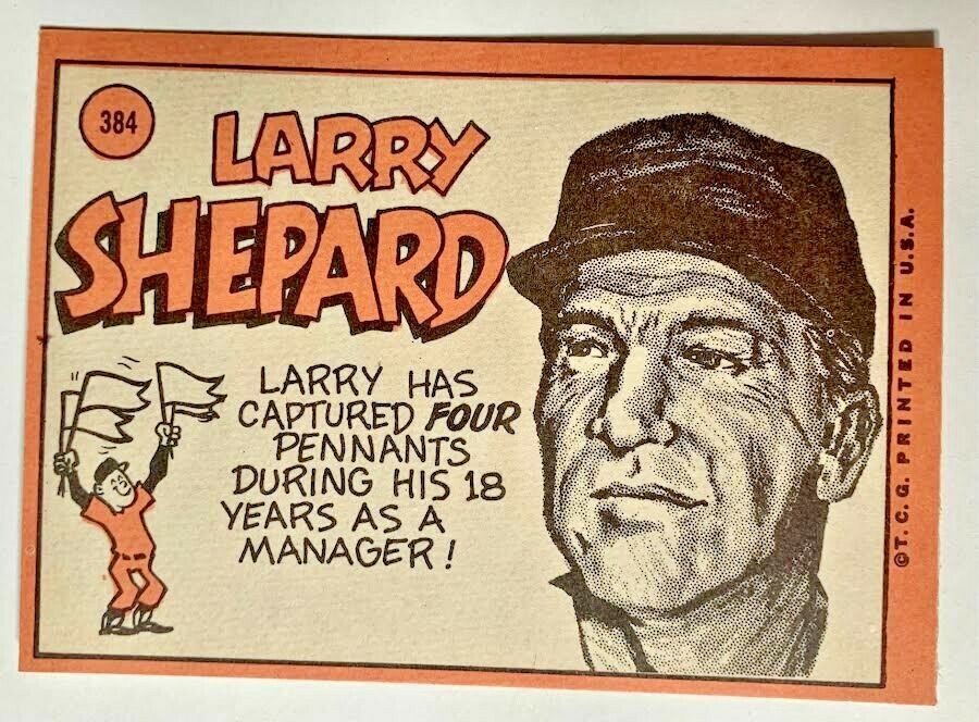 1969 TOPPS # 384 LARRY SHEPARD MANAGER PITTSBURGH PIRATES NM | eBay