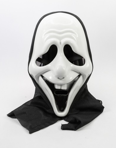 Ghost Face Scream Clown Nose & Teeth Mask Hard Plastic Horror Cosplay ...