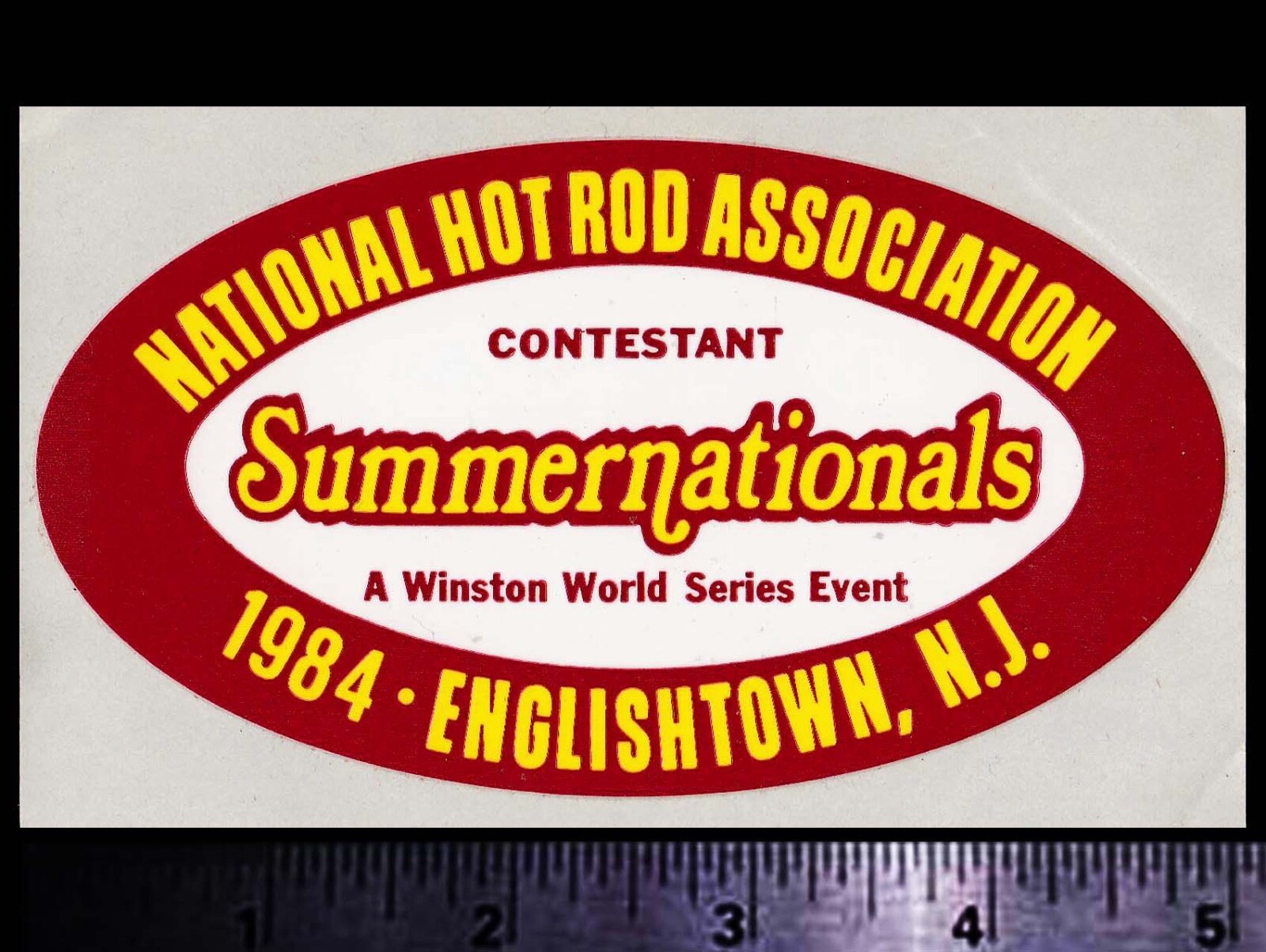 NHRA Summernationals, Englishtown NJ 1984 Original Vintage Racing Decal ...