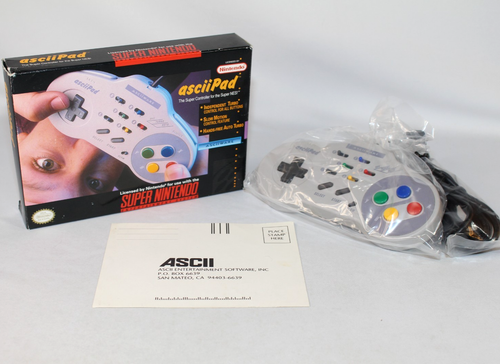 AsciiPad SNES Turbo Controller for Super Nintendo Complete CIB w/ Reg ...