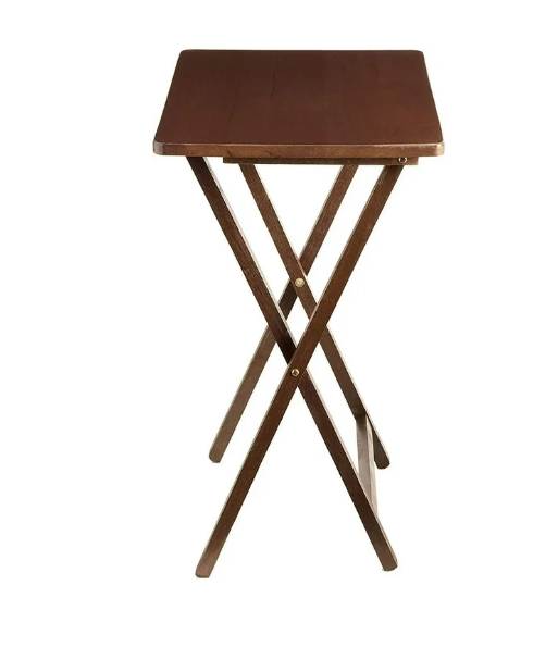 Folding TV Tray Table, Rubberwood, Natural, Indoor, 1 Piece | eBay