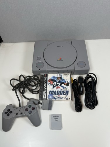 Sony PlayStation 1 PS1 SCPH-5501 Console System Bundle Tested Madden ...