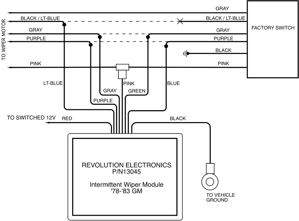 Intermittent Wiper Module - GM Square Body 1978-1983 withOUT factory ...