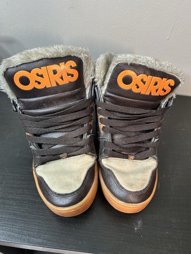 Rare Osiris NYC 83 Shearling Brown/Orange With Fur. Skater Shoes, Y2K ...