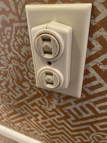 Vintage GE Ivory Safety Outlet Child Proof - 2-Prong | eBay