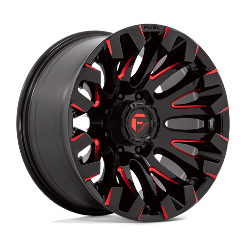 Fuel Off-Road D829 Quake 20X10 -18 Gloss Black & Red Wheel 8X170 (QTY 1 ...