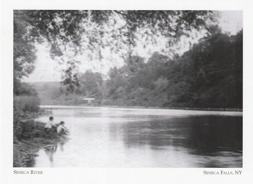 *Postcard-"The Seneca River" ...Scenic View- *Seneca Falls, NY {G104-S2 ...