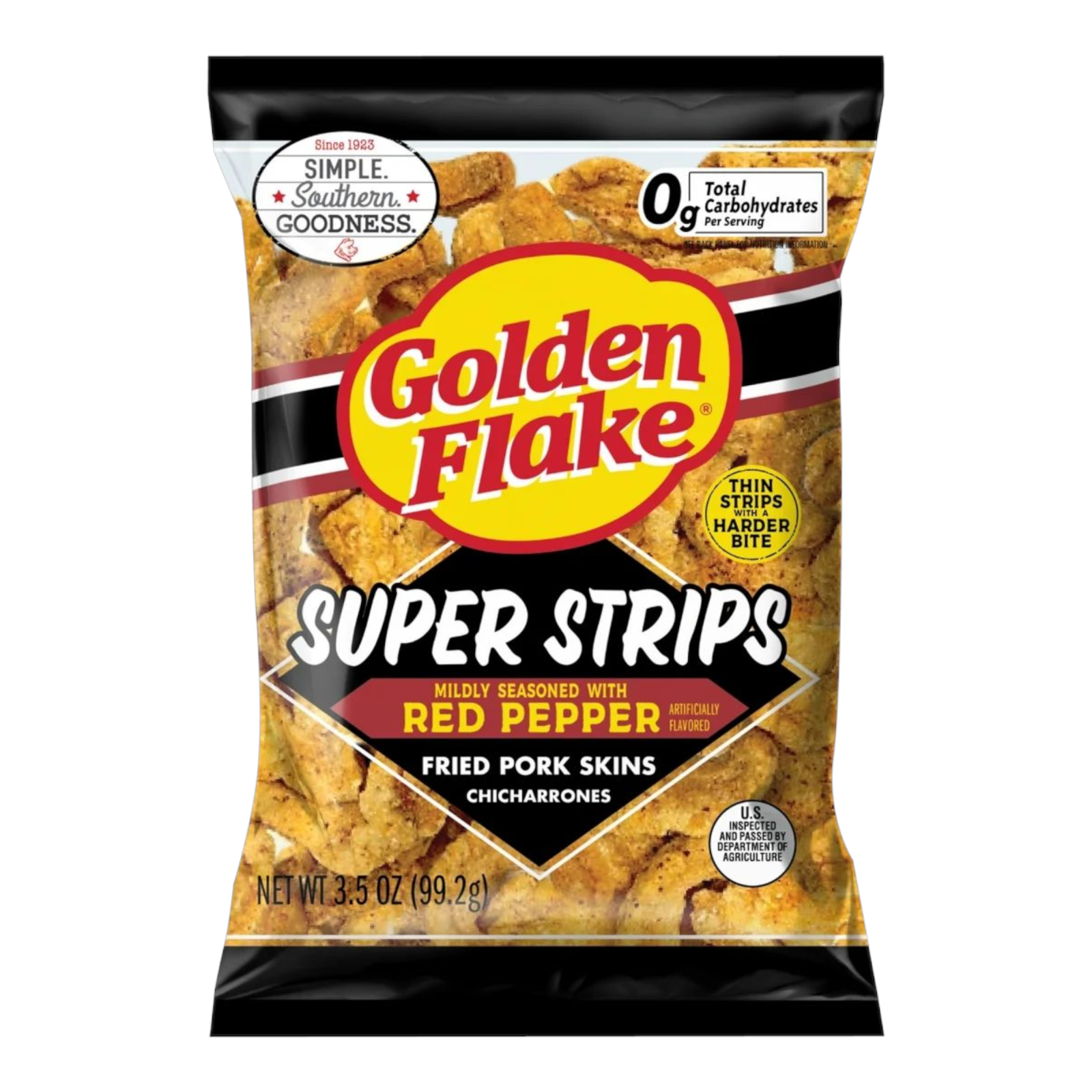 Golden Flake 4pk. / 3.5z. Super Strips Cracklin | eBay