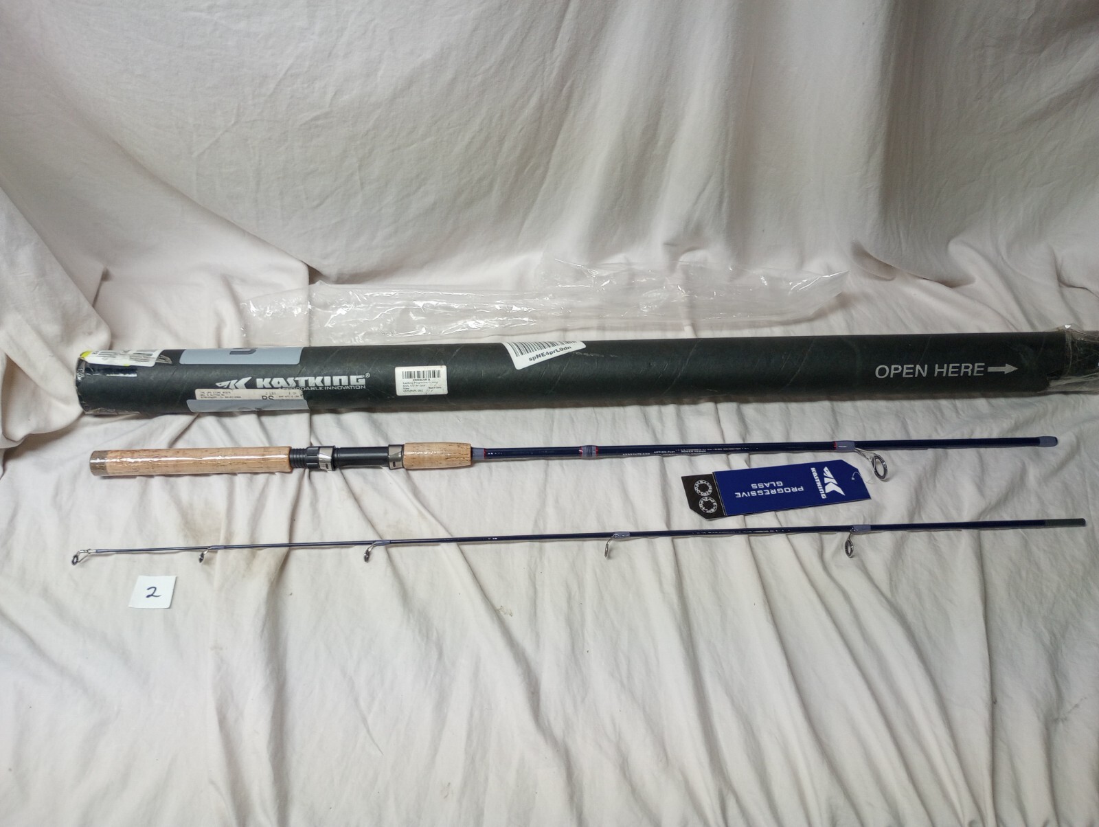 KastKing Progressive Glass Spinning Rods, 6'0"- M -2 pcs