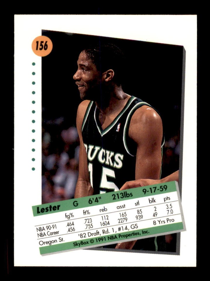 1991 Basketball Skybox Lester Conner Milwaukee Bucks #156 | eBay