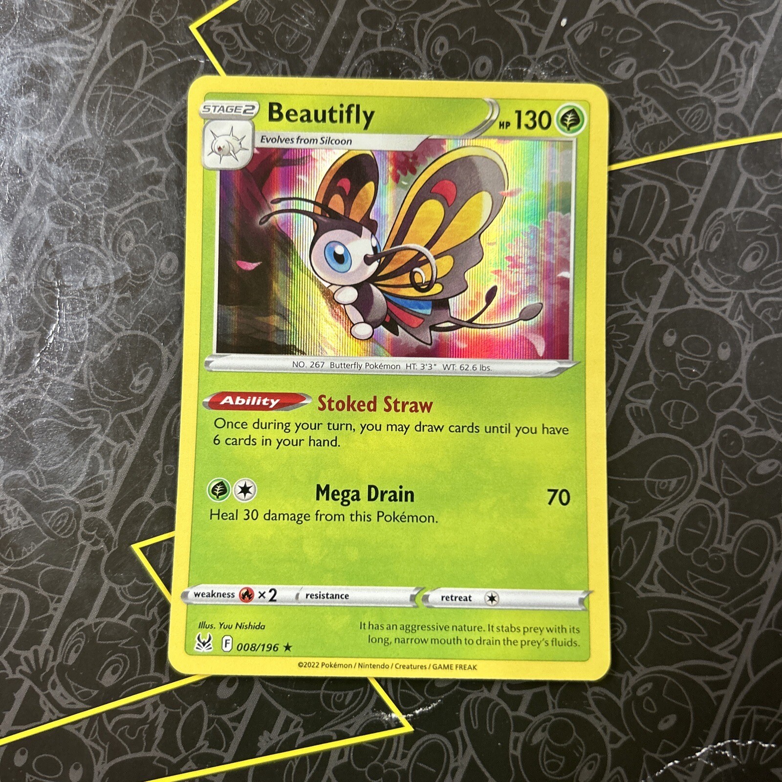 Beautifly 008/196 Holo Rare- Pokemon TCG Card Lost Origins | eBay
