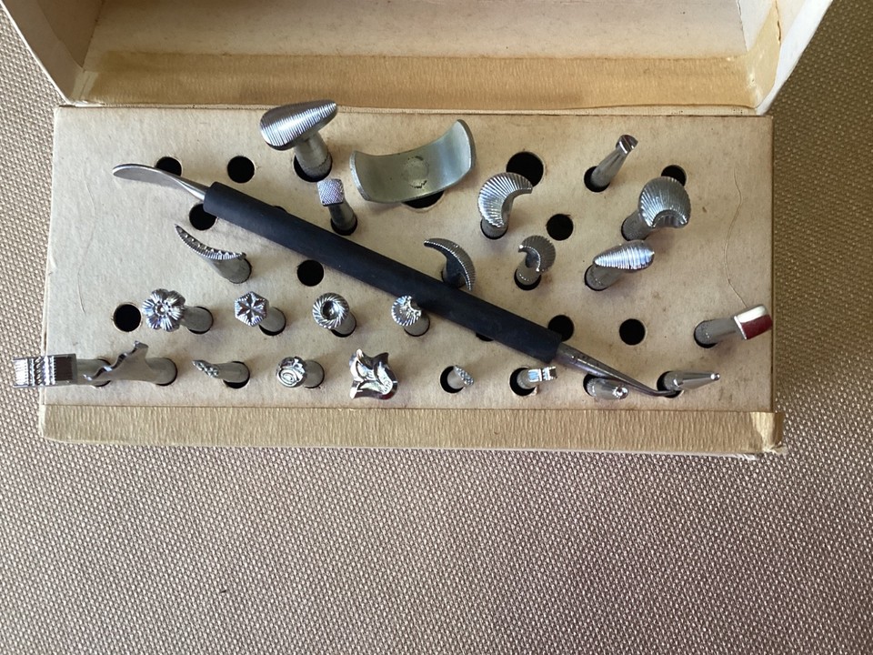Lot of Leather Working Tools Craftool Company Stamps 25 pieces | eBay