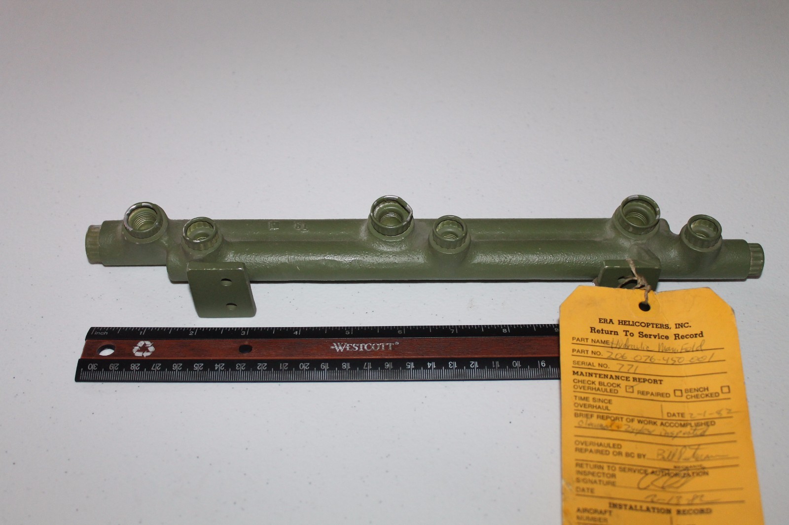 Bell 206 Helicopter Hydraulic Manifold 206-076-450-001 | eBay