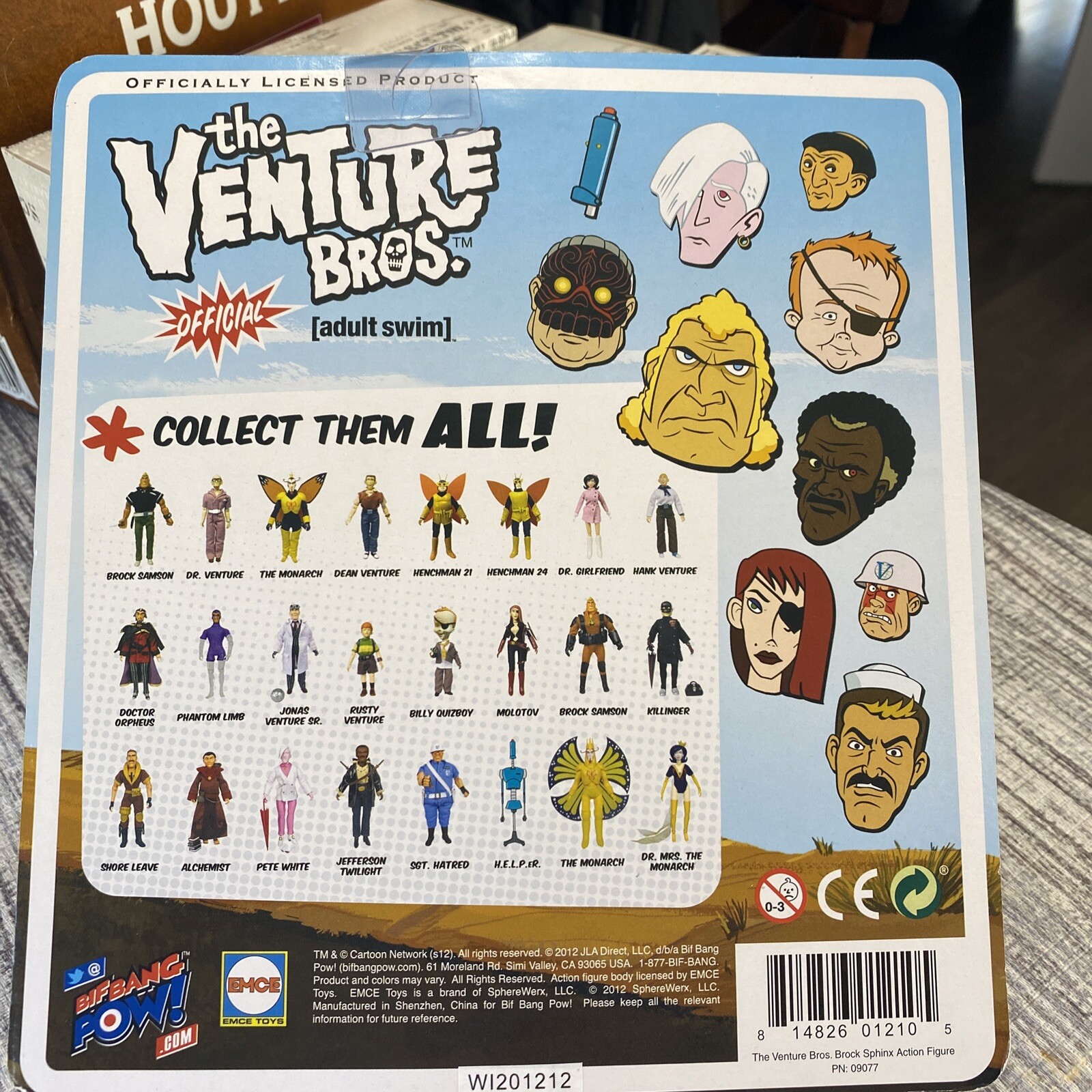 Venture Brothers Series 7 Brock Samson Figure Bif Bang POW 012105 for ...