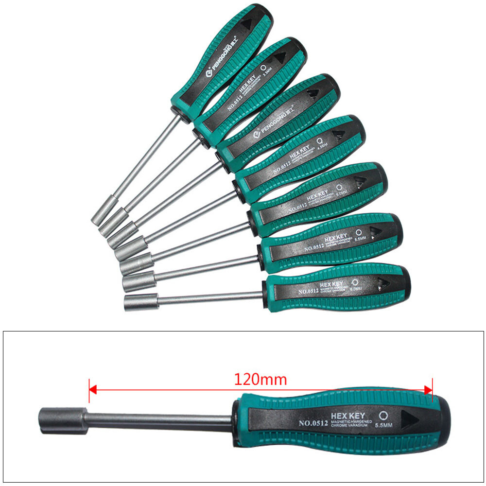 Repair Hex Nut Key Hand Tool Nutdriver Wrench Socket Driver Screwdriver ...