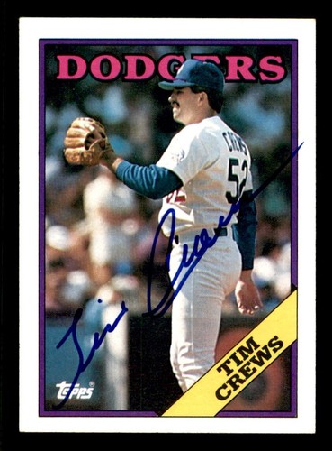 1988 Topps Baseball #57 Tim Crews Signed Autograph (No COA) *e2 | eBay