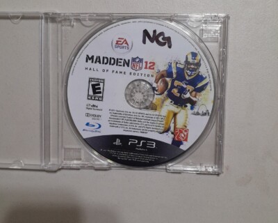 Madden NFL 12 Hall of Fame Edition Football Sony PlayStation 3 PS3 disc ...