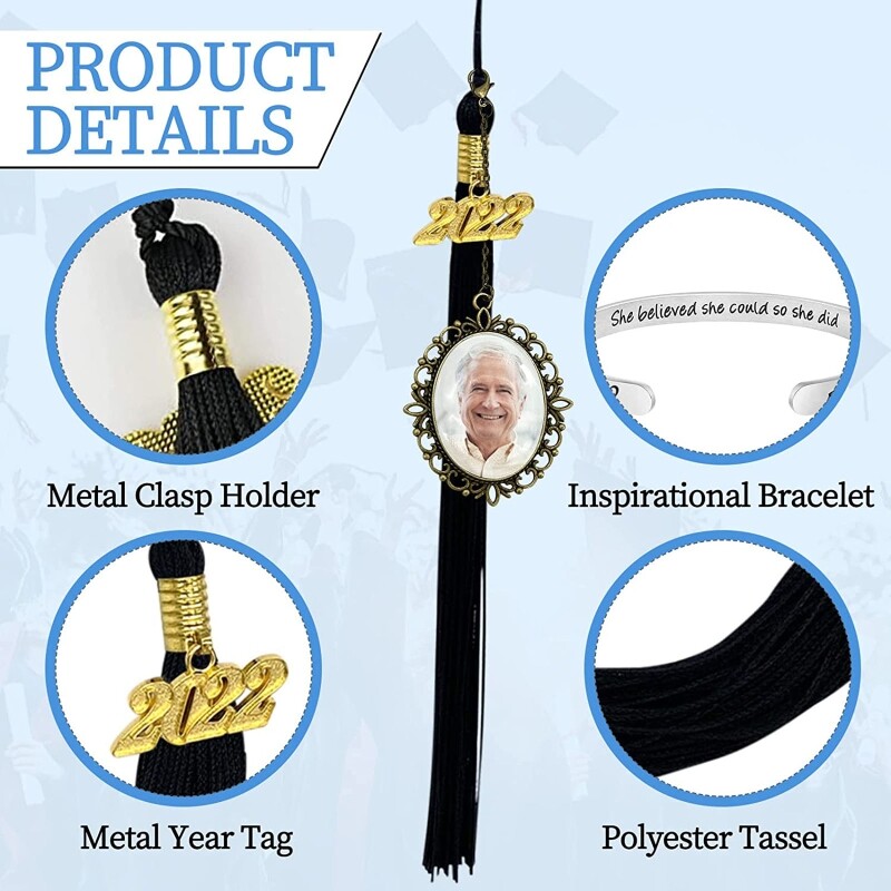 Oval Graduation Brooch Decor and Gown Ceremony Picture Decoration Craft ...