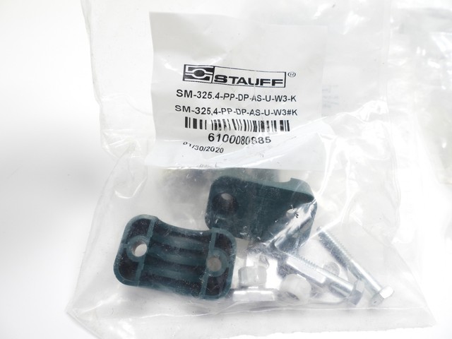 () Stauff 1" Tube Pipe Clamp Green 25.4mm SM-325.4-PP-DP-AS-U-W3-K for ...