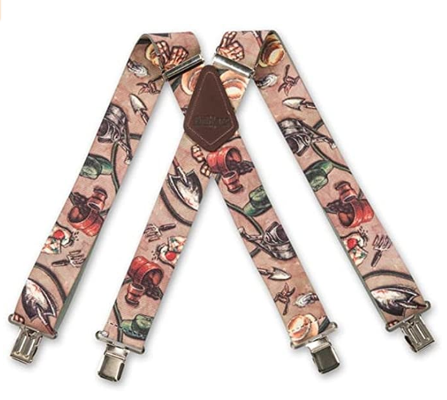 Men's Work Trouser Braces 2" Wide Heavy 50+ Designs - One Size Fits All ...