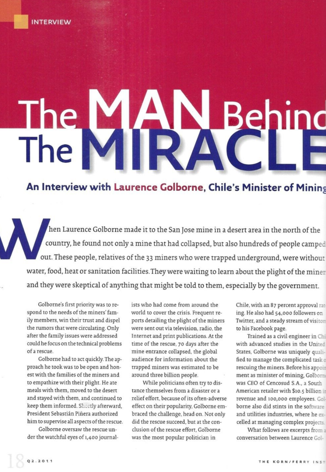 Briefings on Talent and Leadership Magazine Daniel Lamarre Chile ...