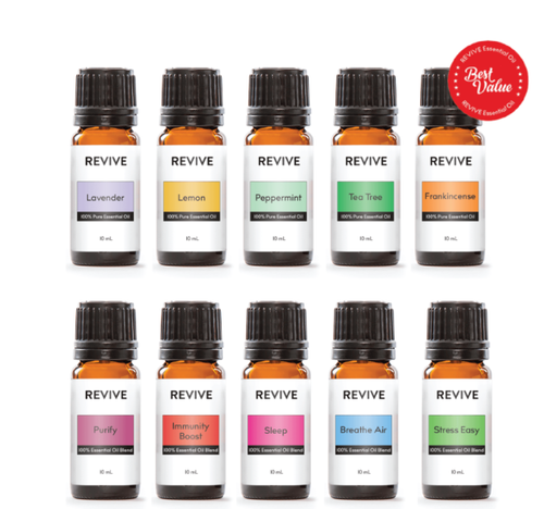 Revive Basics Kit (Most Popular) 100% Pure Essential oils includes 10 ...