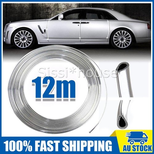 12m Car Moulding U Style Trim Strips Door Tailgate Edge Protector ...