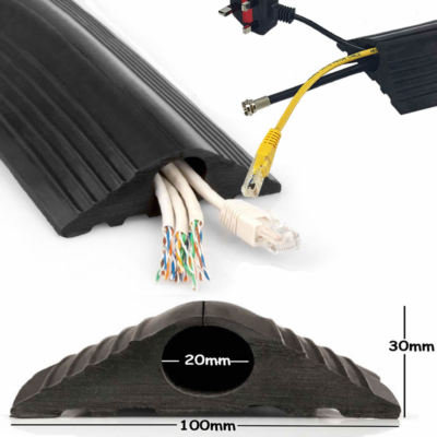 Floor Cable Cover Protector | Rubber Heavy Duty Trunking | Wire lead ...