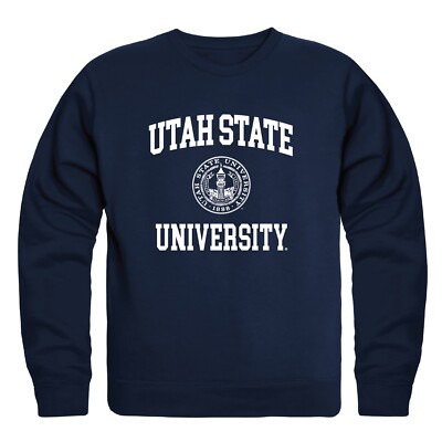 Utah State University Aggies USU Seal Crewneck Sweatshirt Sweater | eBay