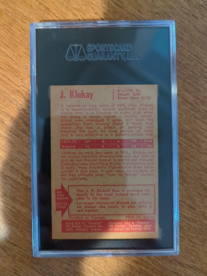 1955-56 Parkhurst Joe Klukay #6 | eBay