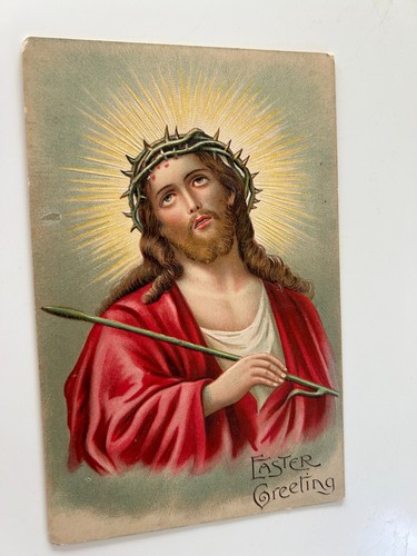 Made in Germany Jesus Christ Easter Greeting Vintage Postcard | eBay