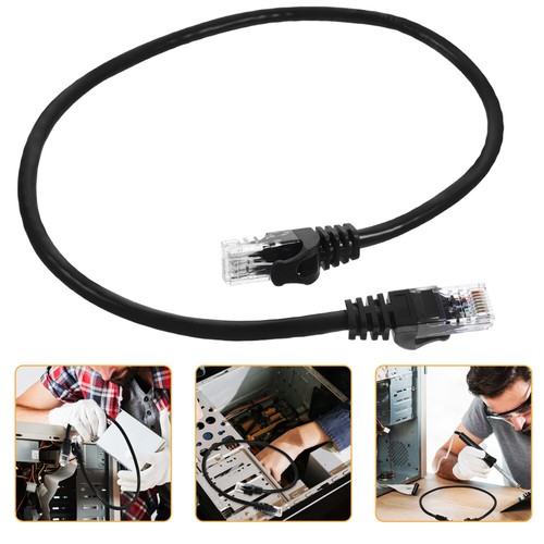 2 Pcs Gigabit Network Cable Extension Electronic Cables Ethernet | eBay