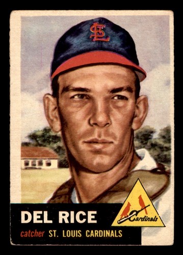 1953 Topps Baseball #68 Del Rice VG *h1 | eBay
