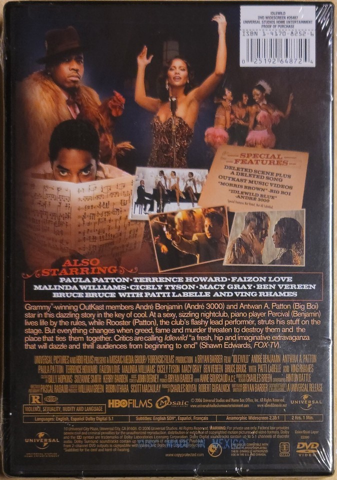 Idlewild (DVD, 2006, Universal) Brand New Movie Film OutKast ...