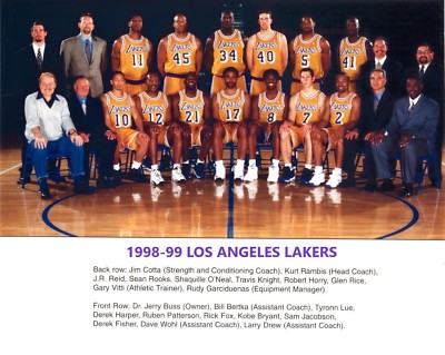 1998-99 LOS ANGELES LAKERS 8X10 TEAM PHOTO BASKETBALL PICTURE NBA LA | eBay